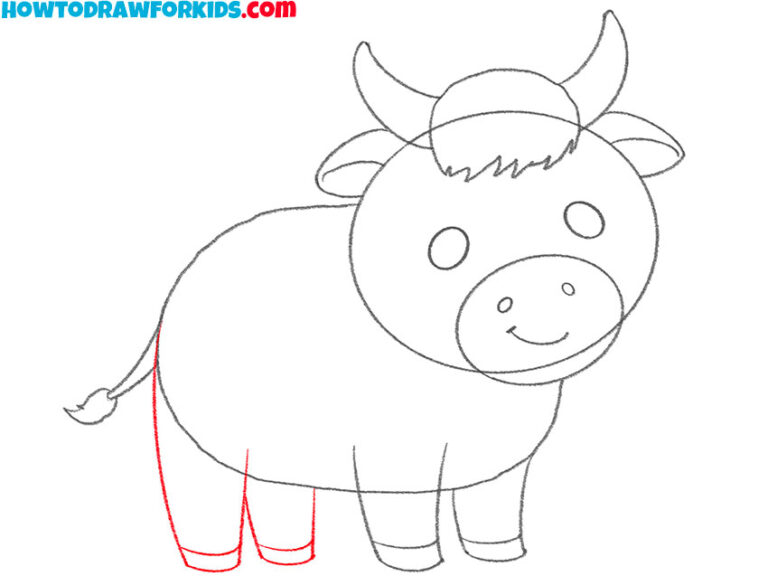 How to Draw an Ox - Easy Drawing Tutorial For Kids