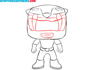 How to Draw Power Ranger - Easy Drawing Tutorial For Kids