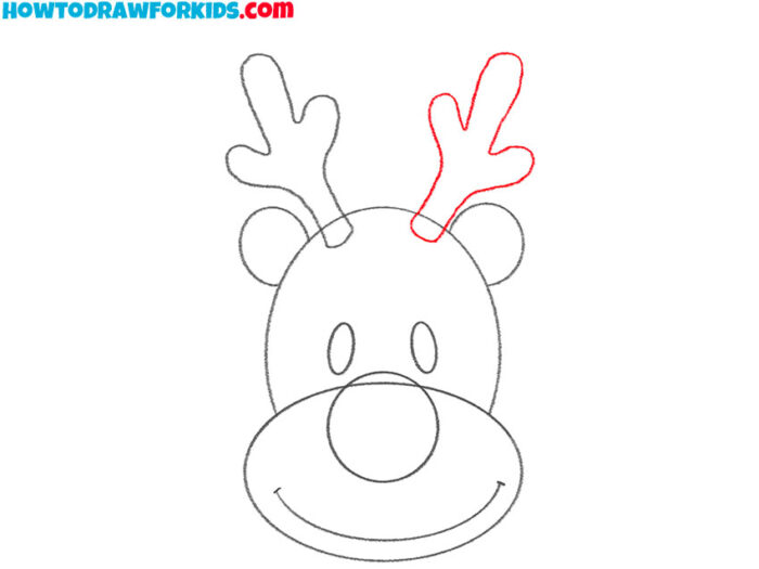 How to Draw Rudolph Face - Easy Drawing Tutorial For Kids