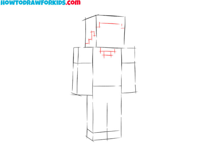 How to Draw Steve from Minecraft - Easy Drawing Tutorial For Kids