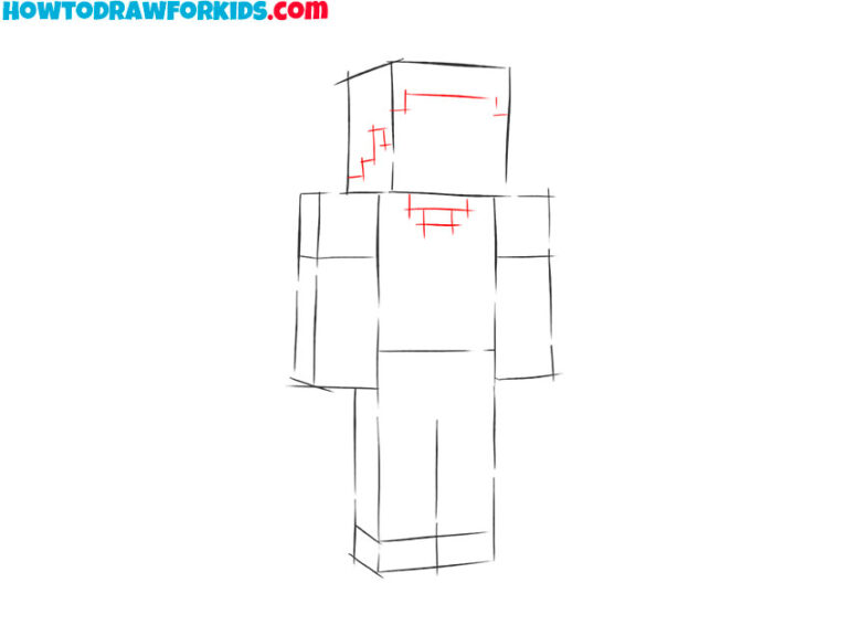 How to Draw Steve from Minecraft - Easy Drawing Tutorial For Kids