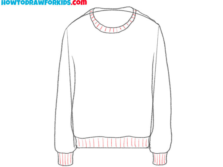 How to Draw a Sweatshirt - Easy Drawing Tutorial For Kids