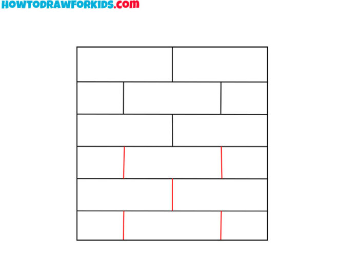How to Draw Bricks - Easy Drawing Tutorial For Kids