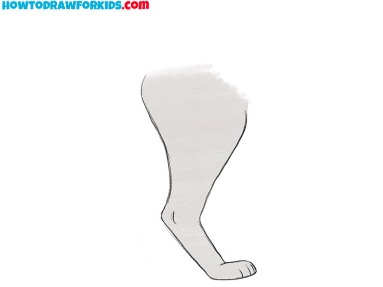 How to Draw a Cat Leg - Easy Drawing Tutorial For Kids