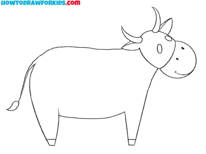How to Draw Cattle - Easy Drawing Tutorial For Kids
