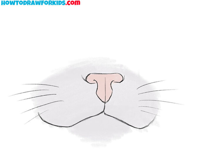 How to Draw a Cat Nose and Mouth - Easy Drawing Tutorial For Kids