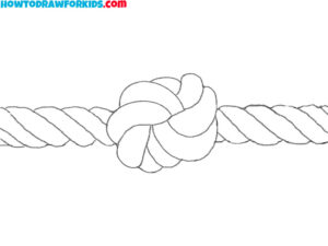 How to Draw a Knot - Easy Drawing Tutorial For Kids