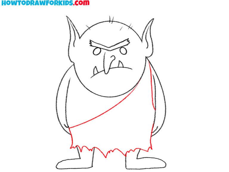 How to Draw a Troll - Easy Drawing Tutorial For Kids