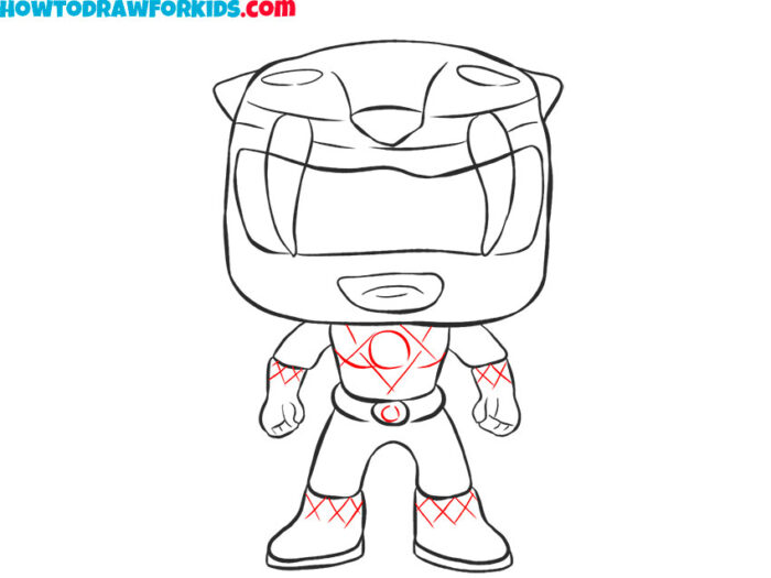 How to Draw Power Ranger - Easy Drawing Tutorial For Kids