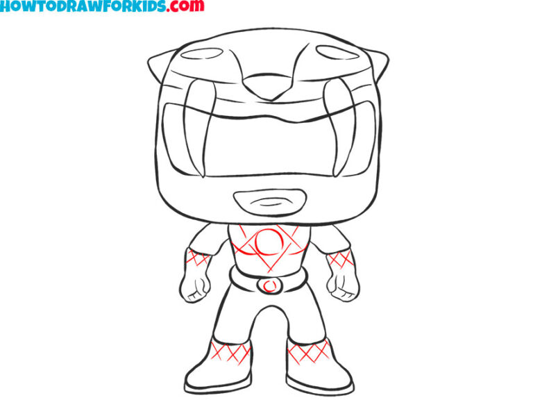 How to Draw Power Ranger - Easy Drawing Tutorial For Kids