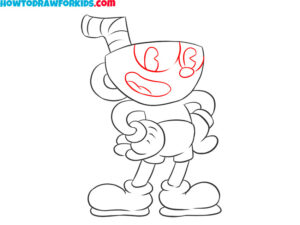 How to Draw Cuphead - Easy Drawing Tutorial For Kids