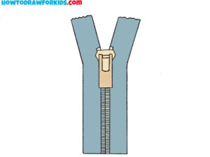 How to Draw a Zipper - Easy Drawing Tutorial For Kids
