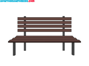 How to Draw a Bench - Easy Drawing Tutorial For Kids