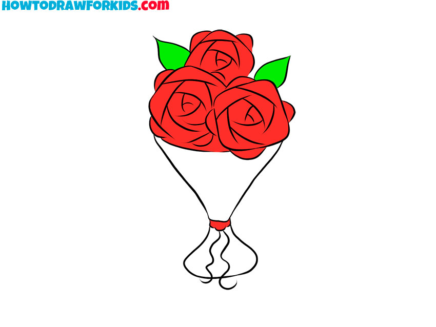 How To Draw A Flower Bouquet Easy Drawing Tutorial For Kids How To Draw A Flower Bouquet Easy Drawing Tutorial For Kids