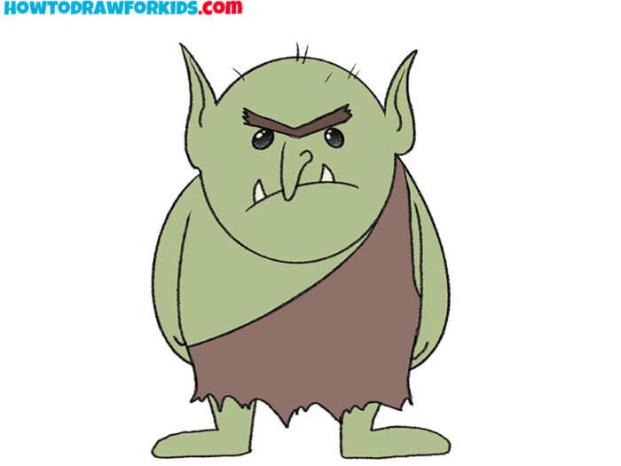 How to Draw a Troll - Easy Drawing Tutorial For Kids
