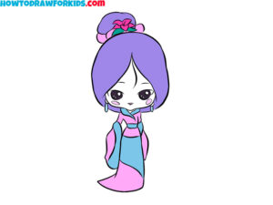 How to Draw Mulan - Easy Drawing Tutorial For Kids