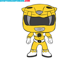 How to Draw Power Ranger - Easy Drawing Tutorial For Kids