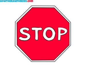 How to Draw a Stop Sign - Easy Drawing Tutorial For Kids