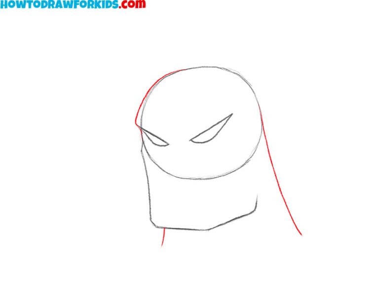 How to Draw Batman's Face - Easy Drawing Tutorial For Kids