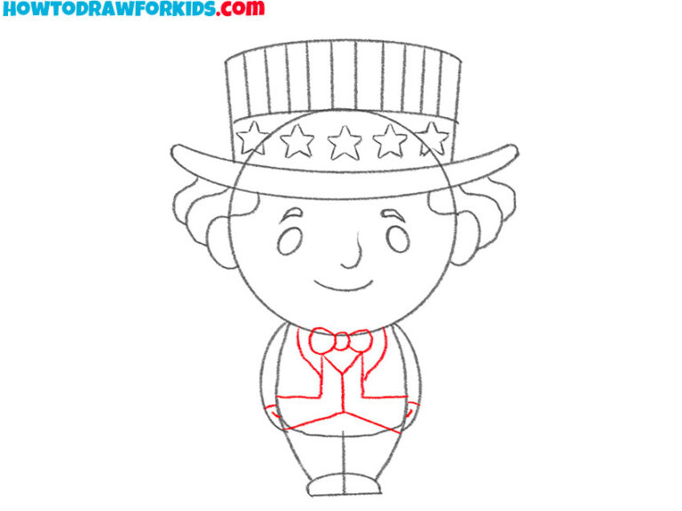 How to Draw Uncle Sam - Easy Drawing Tutorial For Kids