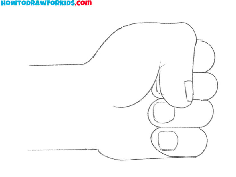 How to Draw a Fist - Easy Drawing Tutorial For Kids