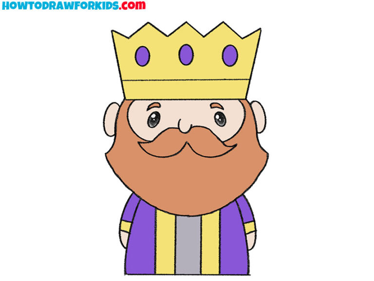 How to Draw a King - Easy Drawing Tutorial For Kids