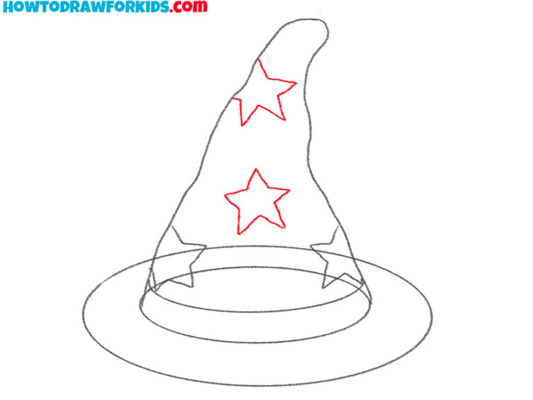 How to Draw a Wizard Hat - Easy Drawing Tutorial For Kids