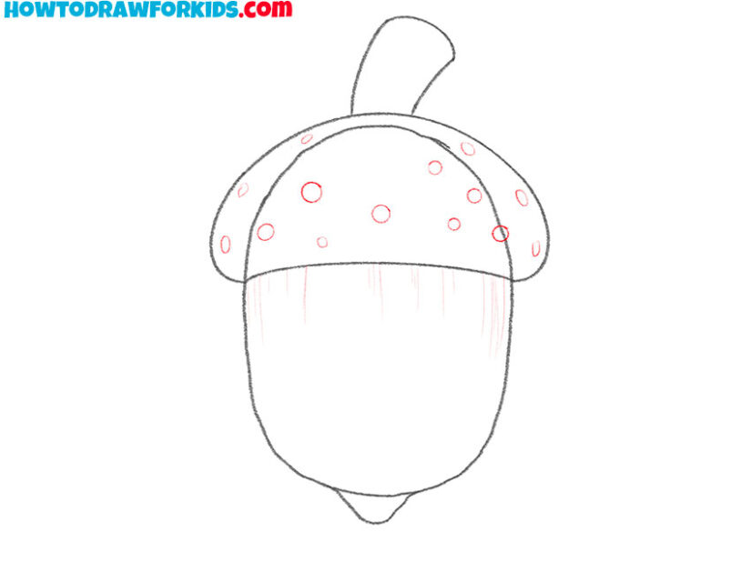 How to Draw an Acorn - Easy Drawing Tutorial For Kids