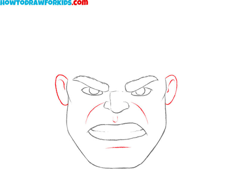 How to Draw the Hulk’s Face - Easy Drawing Tutorial For Kids