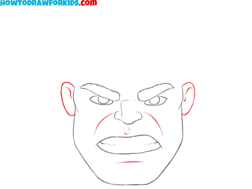 How to Draw the Hulk’s Face - Easy Drawing Tutorial For Kids