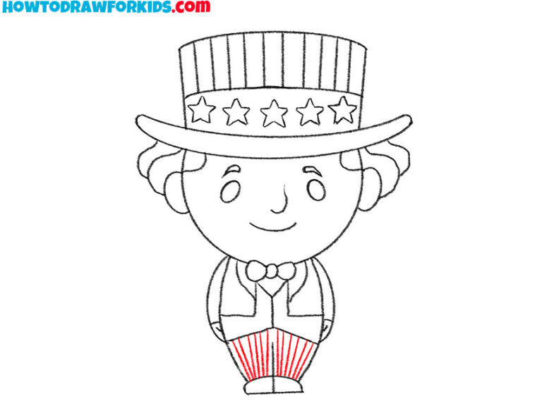 How to Draw Uncle Sam - Easy Drawing Tutorial For Kids