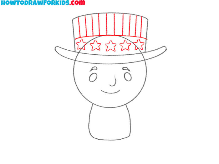 How to Draw Uncle Sam - Easy Drawing Tutorial For Kids