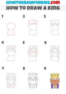 How to Draw a King - Easy Drawing Tutorial For Kids