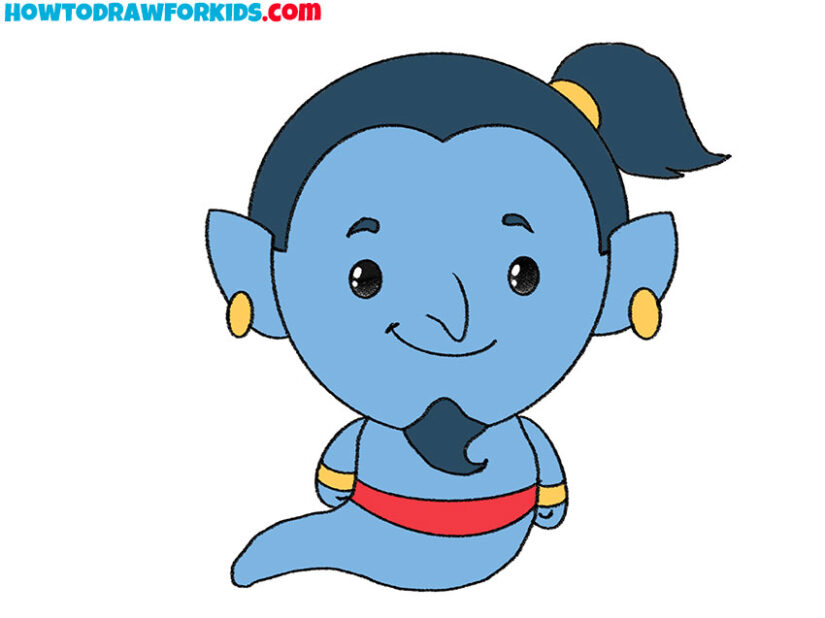 How to Draw the Genie - Easy Drawing Tutorial For Kids