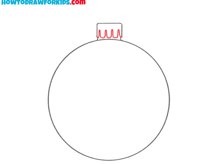 How to Draw a Christmas Ornament - Easy Drawing Tutorial