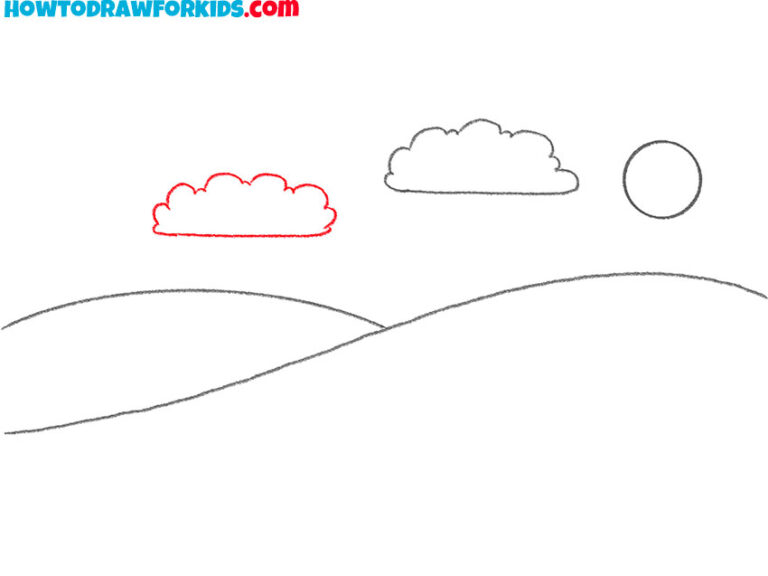 How to Draw Hills - Easy Drawing Tutorial For Kids