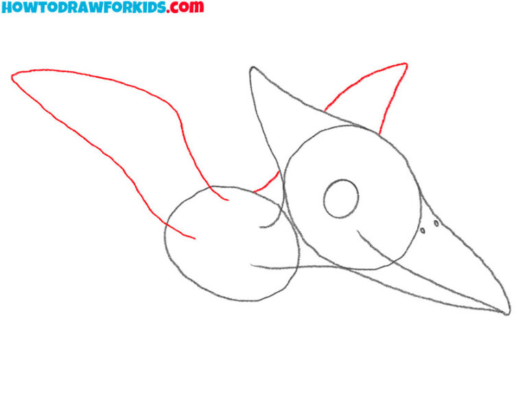 How to Draw a Pterodactyl - Easy Drawing Tutorial For Kids