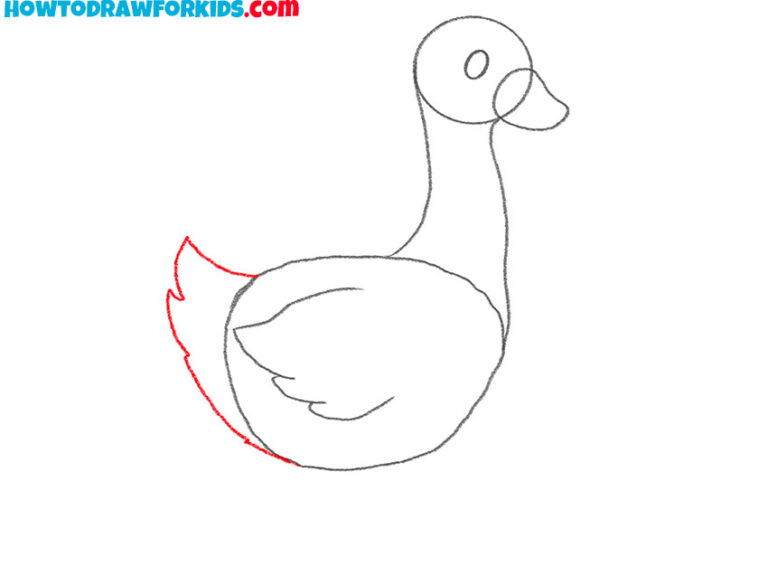 How to Draw a Goose - Easy Drawing Tutorial For Kids