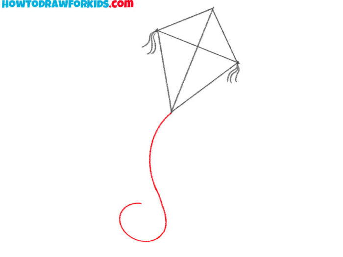 How to Draw a Kite - Easy Drawing Tutorial For Kids