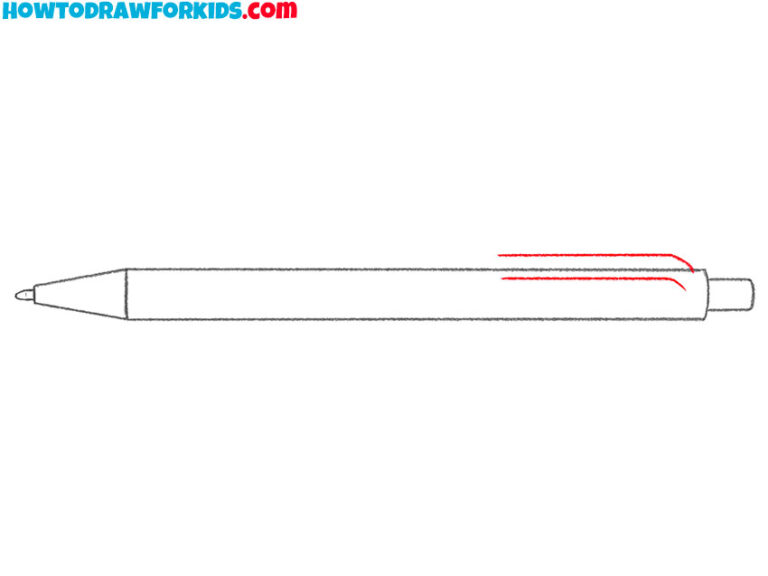 How to Draw a Pen - Easy Drawing Tutorial For Kids