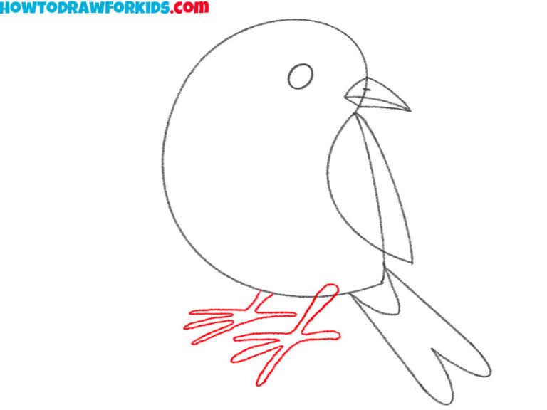How to Draw a Bluebird - Easy Drawing Tutorial For Kids