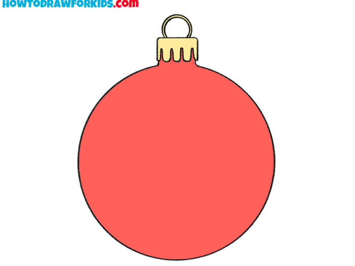 How to Draw a Christmas Ornament - Easy Drawing Tutorial