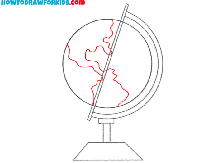 How to Draw a Globe - Easy Drawing Tutorial For Kids