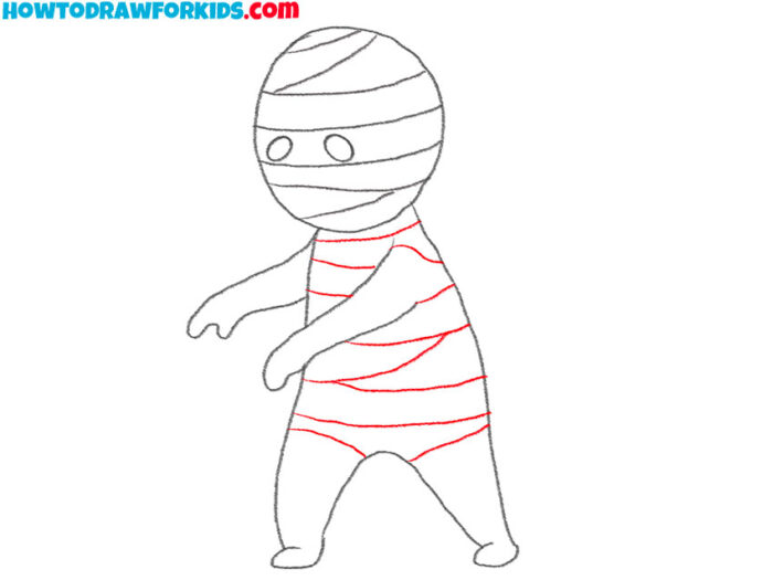 How to Draw a Mummy - Easy Drawing Tutorial For Kids
