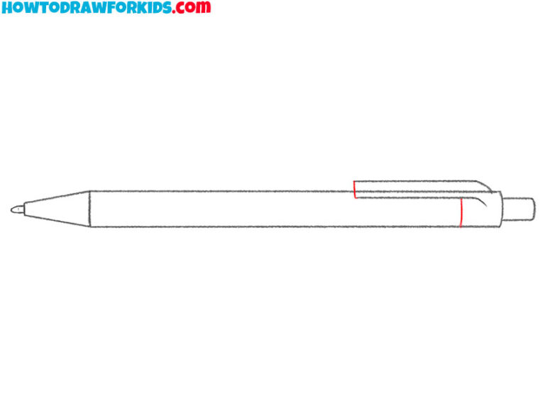 How to Draw a Pen - Easy Drawing Tutorial For Kids