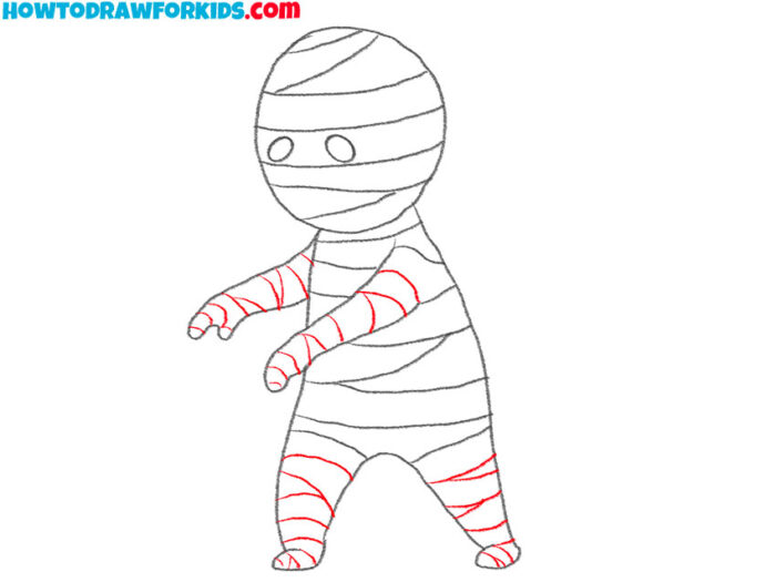 How to Draw a Mummy - Easy Drawing Tutorial For Kids