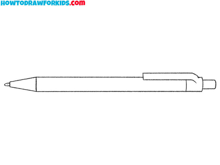 How to Draw a Pen - Easy Drawing Tutorial For Kids