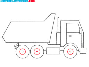 How to Draw a Dump Truck - Easy Drawing Tutorial For Kids