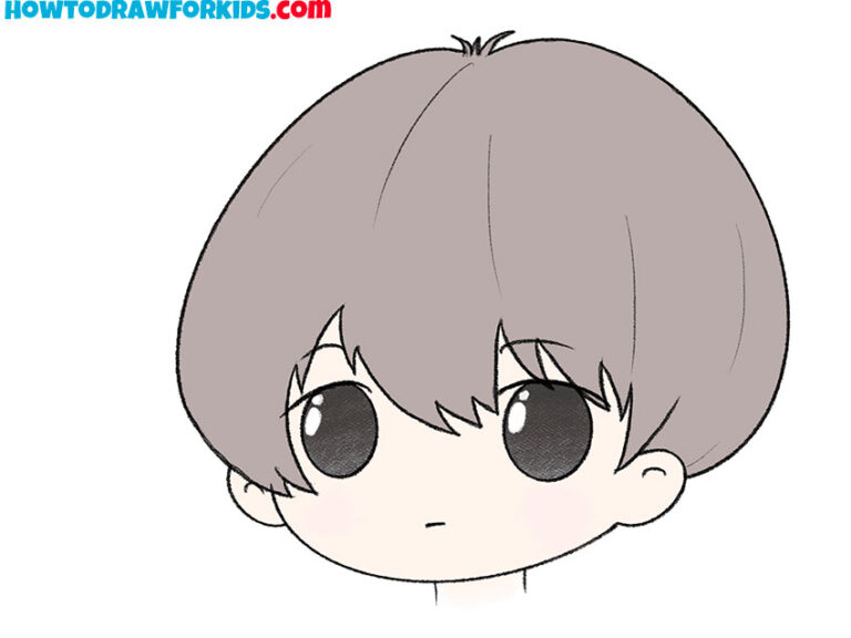 How to Draw a Chibi Face - Easy Drawing Tutorial For Kids