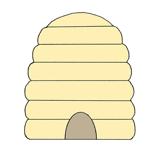 How To Draw A Beehive Easy Drawing Tutorial For Kids
